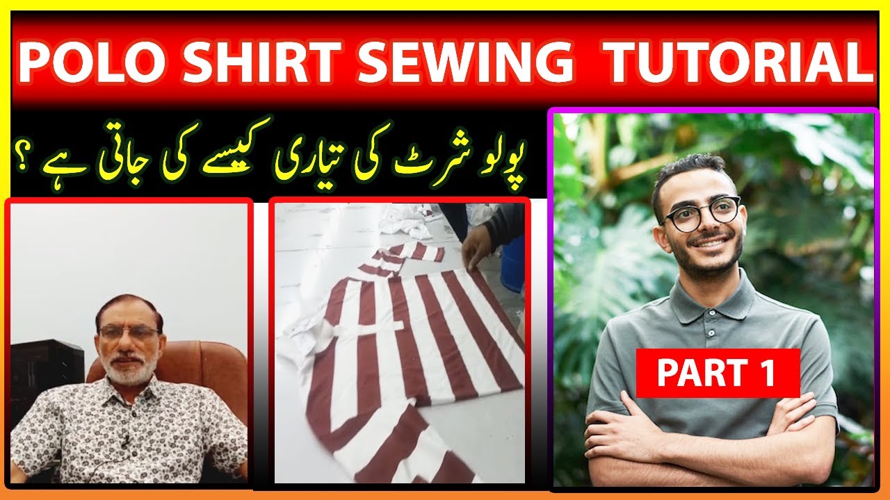 Polo Shirt Sewing Tutorial | Part 1 | DIY Polo Shirt making - YouTube