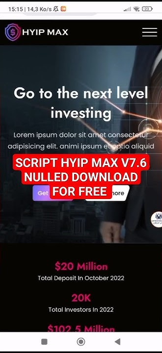 Script Hyip Max V7.6 Nulled | Download For Free #script #hyipscrip#hyip#nulled - YouTube