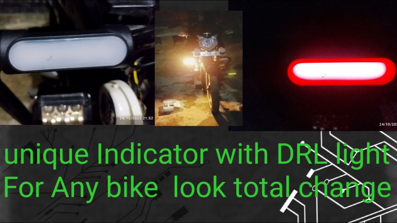 HJG DRL Indicator For Any bike ,Red and yellow. looking very beautiful ...