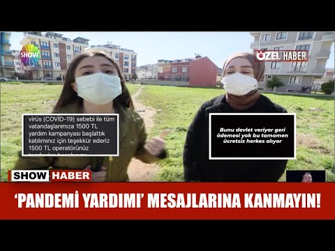 'Pandemi yardımı' mesajlarına kanmayın!