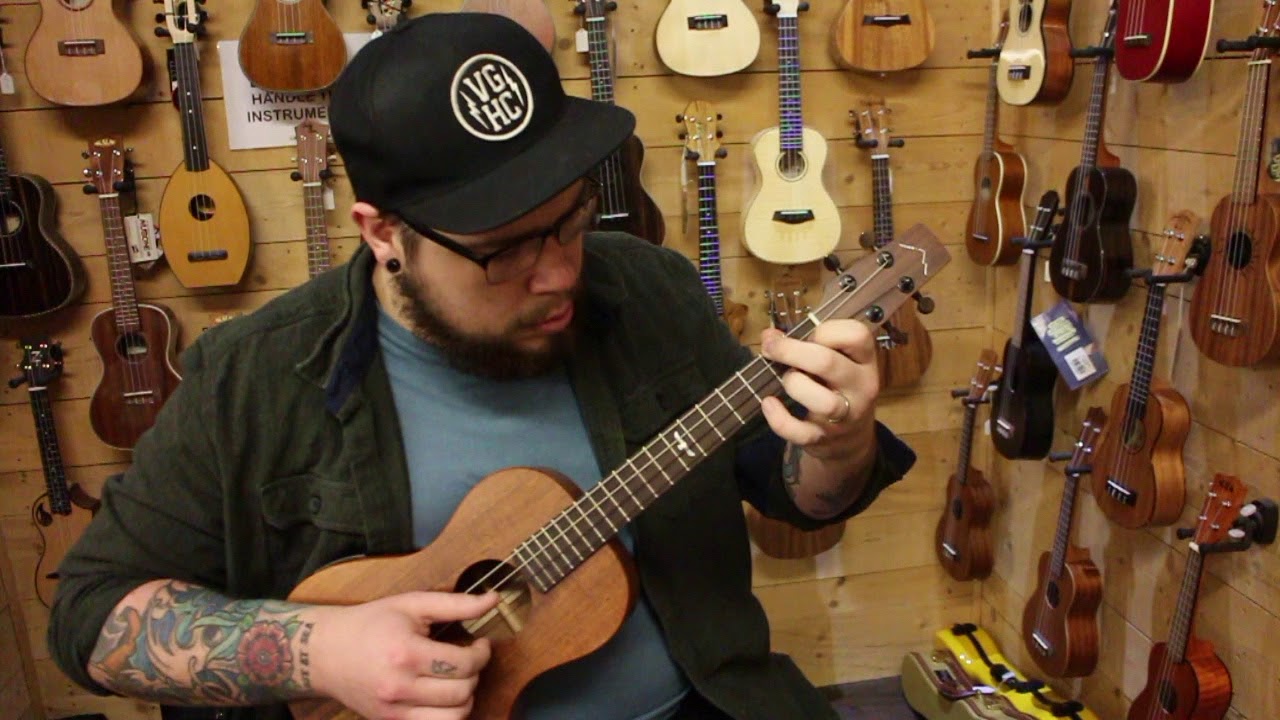 Pete Howlett - Baby Baritone Solid AA Koa Ukulele Prototype - YouTube