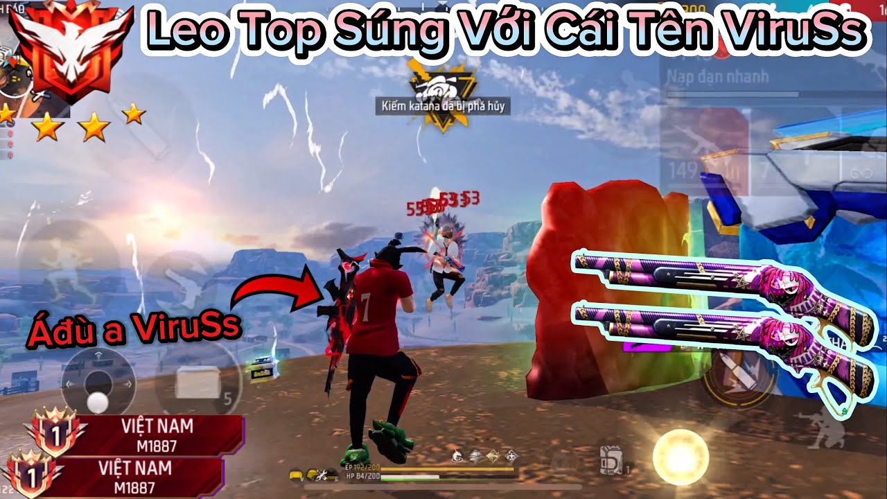[Free Fire] CULÌ Đổi Tên Thành “ViruSs” Ghép Thế Giới Leo Top Súng Và ...