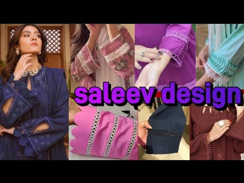 55 saleeves design with lace//stylish baju ky design for summer//latest ...