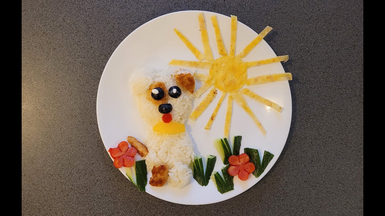 Щенок.Puppy. KIDS FOOD ART - YouTube