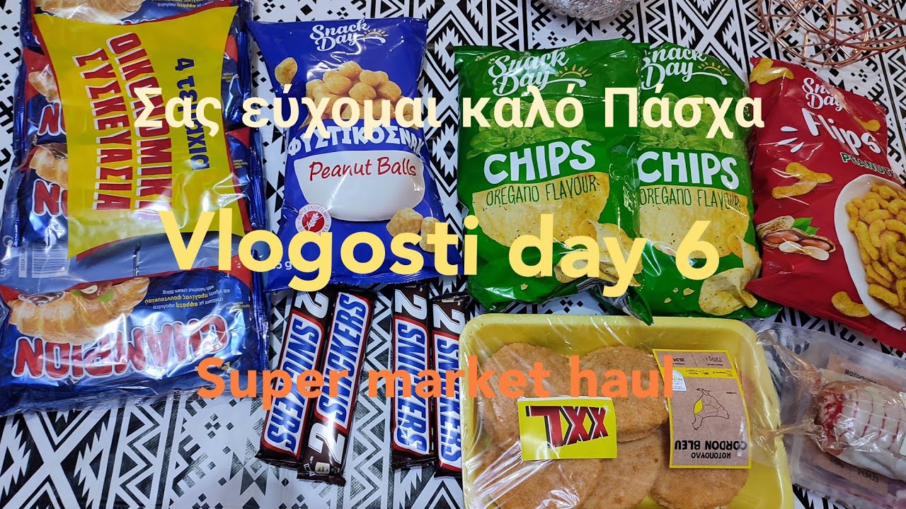 Vlogosti day 6 | #supermarket #haul | σας εύχομαι καλό Πάσχα | # ...