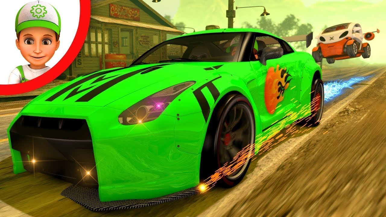 Cartoon about cars and Handy Andy superhero boy. - YouTube