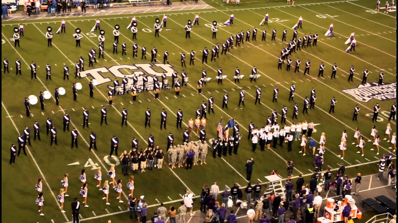TCU vs. Air Force- New Recruits Take Oath of Enlistment - YouTube