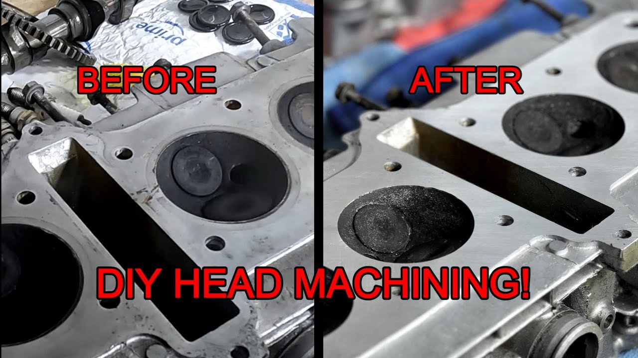 How To Resurface Aluminum Motorcycle Heads At Home! | 1981 Honda CB650 ...