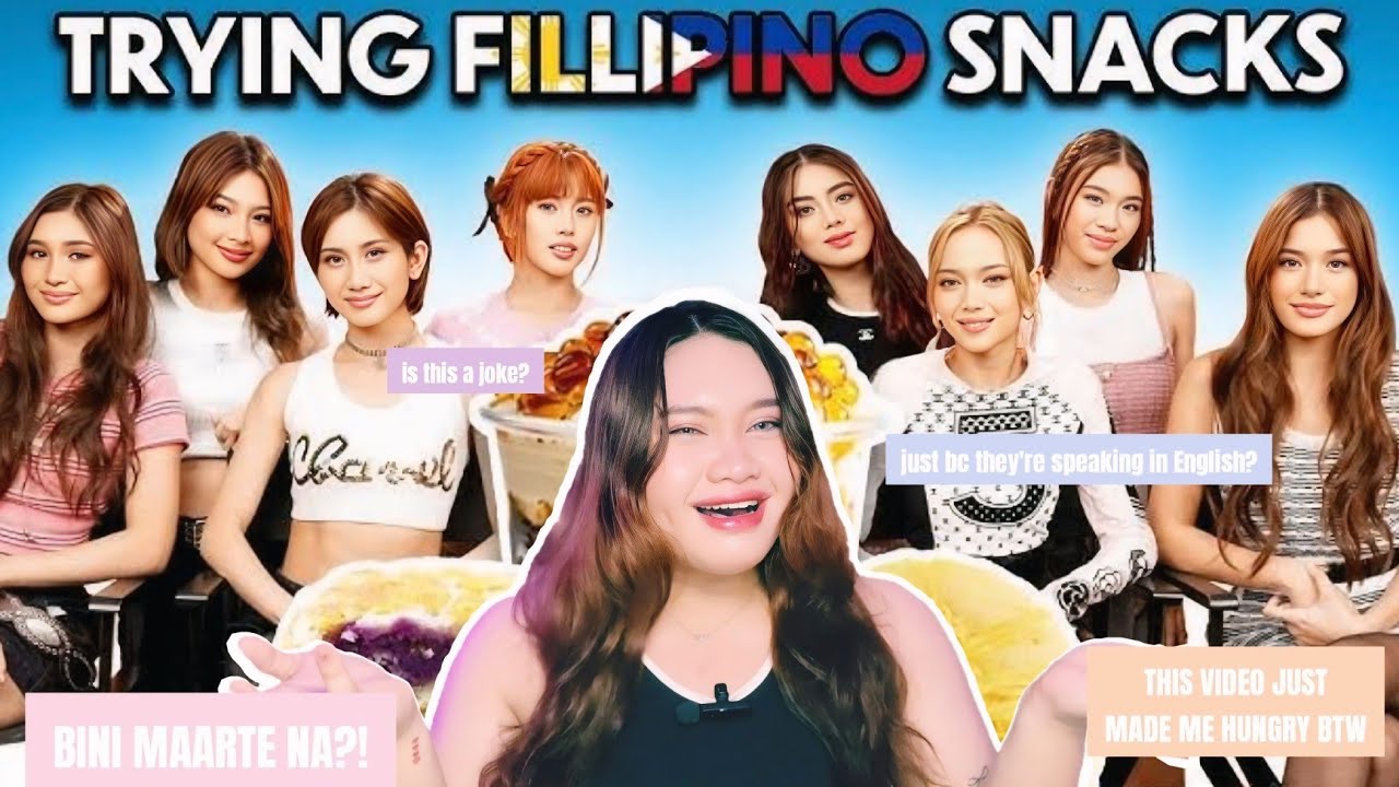 BINI trying & Rating Iconic Filipino Snacks | Reaction Video (eng.sub ...