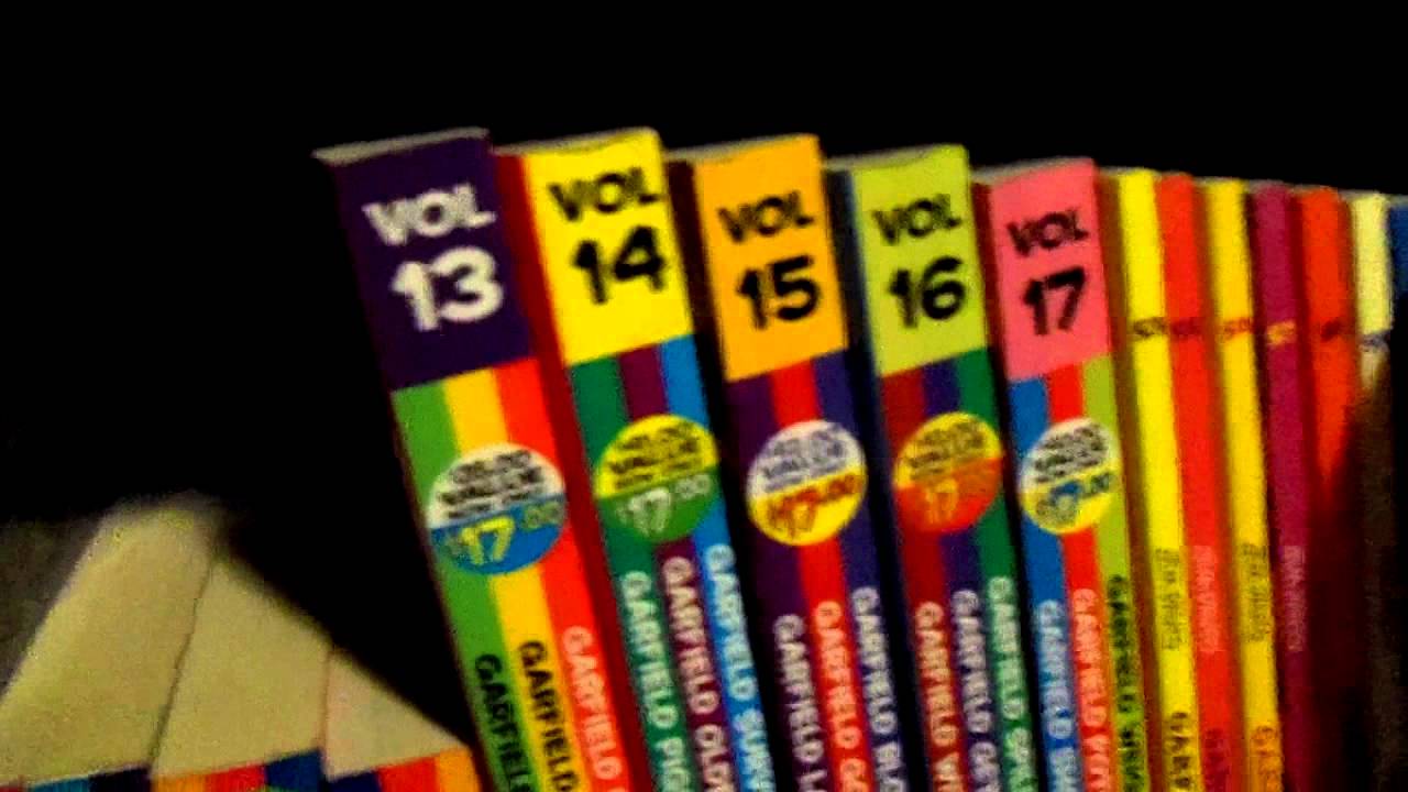 my garfield book collection - YouTube