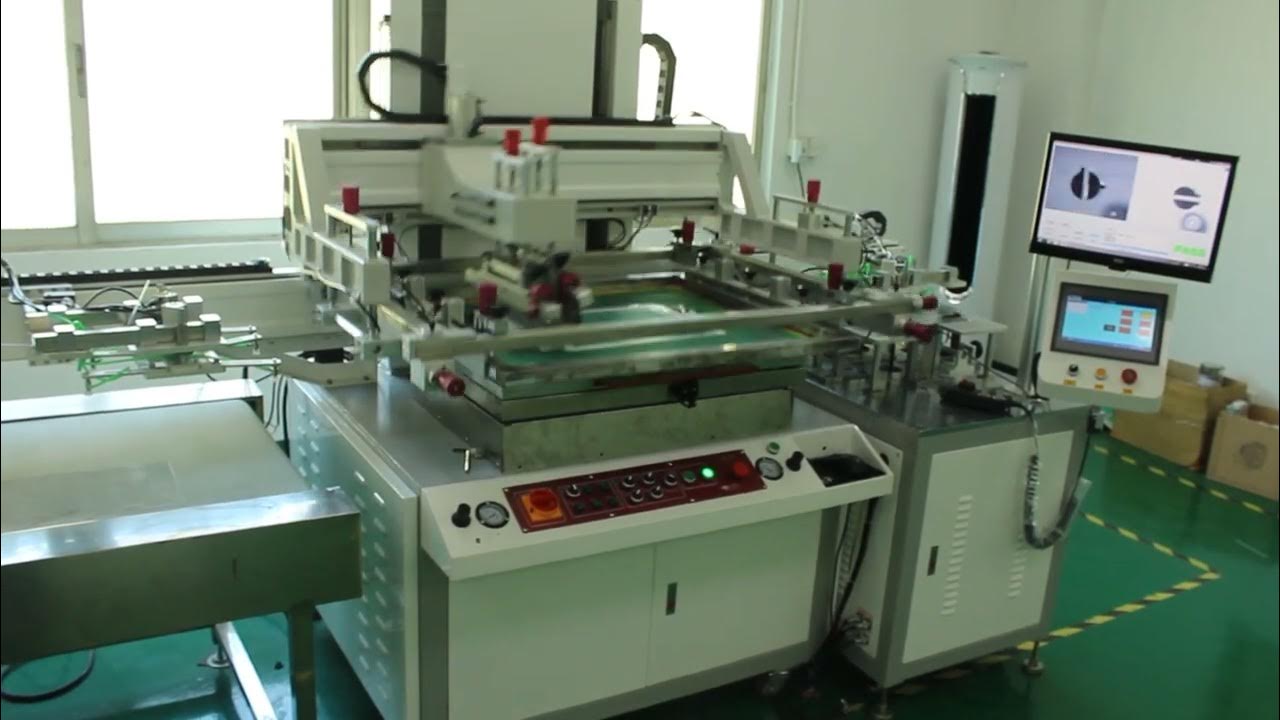 Automatic Sheet to Sheet High Precision Screen Printing Machine - YouTube