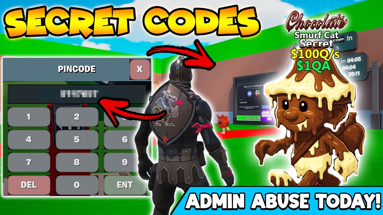 *NEW* Chocolate Smurf Cat Secret Brainrot Codes Fortnite Steal The ...