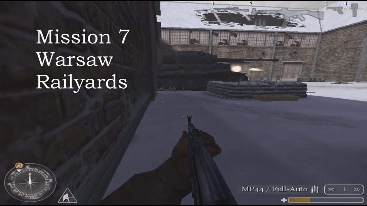Call of Duty 1 Gameplay | Russian Campaign - Mission 7 # Warsaw ...