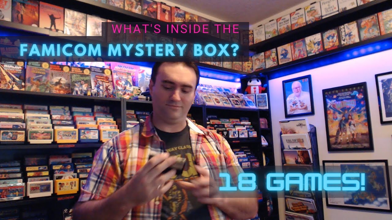 Famicom Mystery Box w/ 18 games! (Arcade/Puzzle/Racing) - YouTube