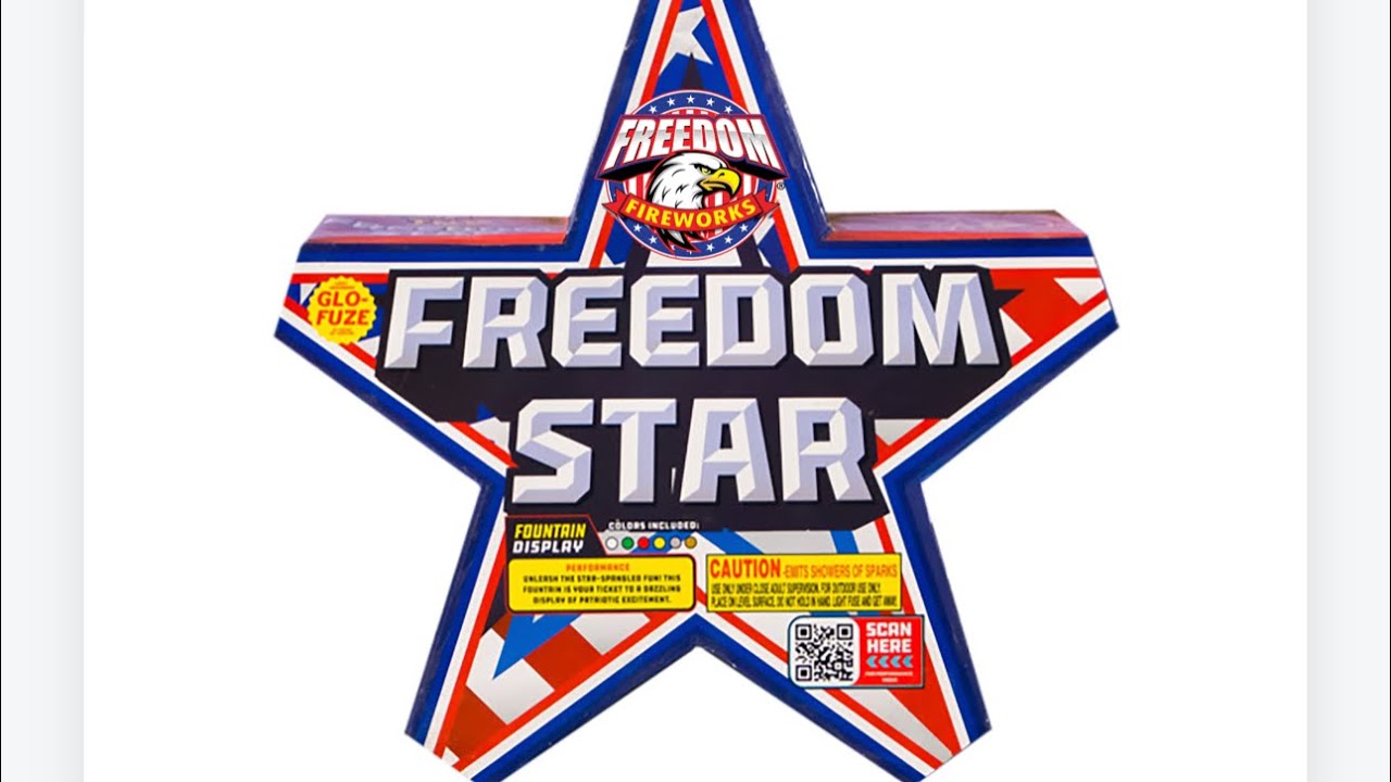 Freedom Fireworks Freedom Star Fountain 2024 Demo (new fountain) - YouTube