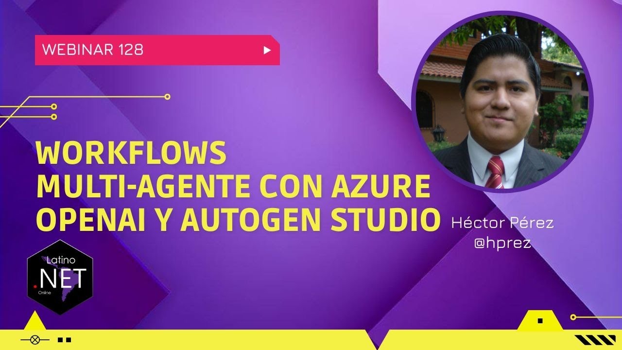 Workflows multi-agente con Azure OpenAI y AutoGen Studio - YouTube