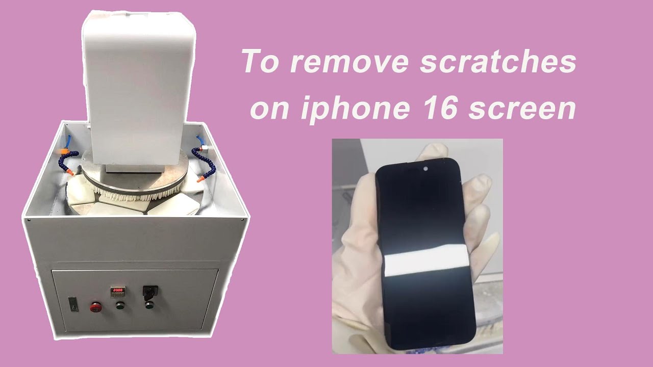 This polishing machine can polish deep scratches on iphone 16 series ...