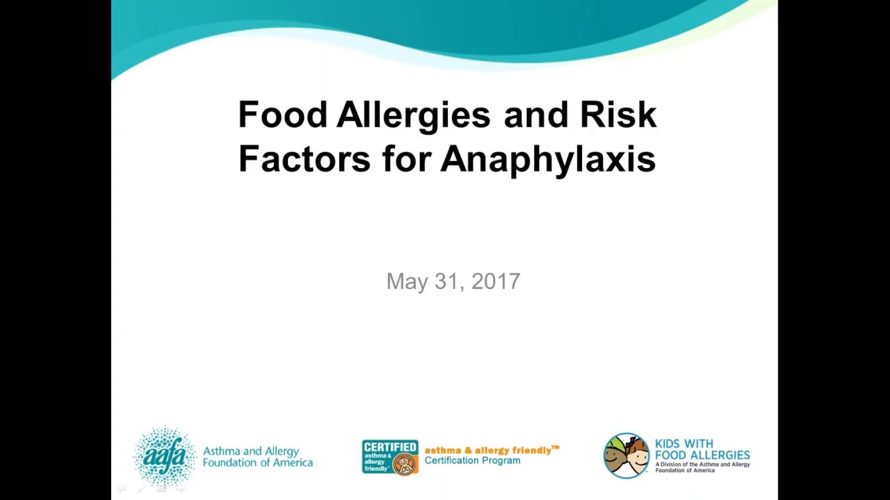 Food Allergies and Risk Factors for Anaphylaxis - YouTube