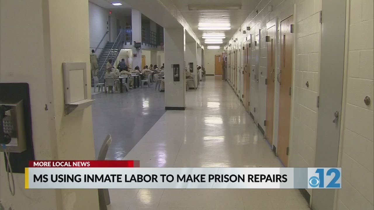 Mississippi using inmate labor to make repairs at prison - YouTube