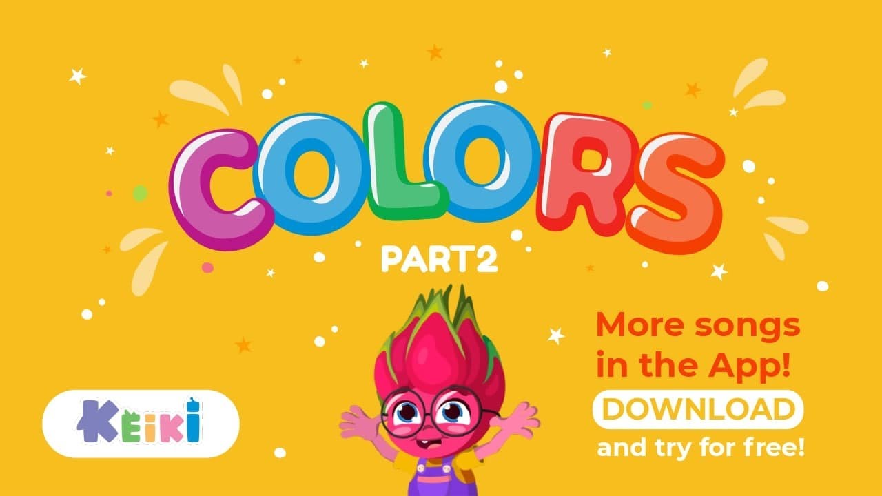 COLOR SONG 4 KIDS: Learn colors! Part 2 - YouTube