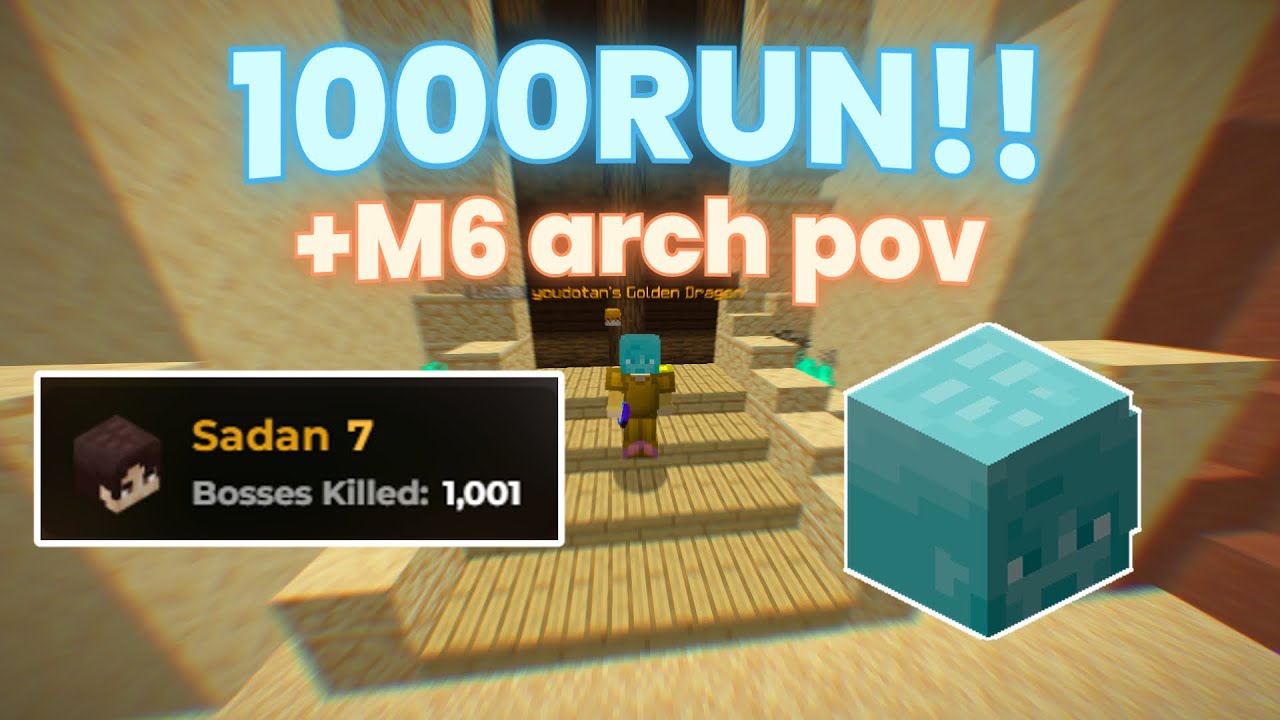 F6 1000 RUN!!! (+m6 Arch pov) | Hypixel skyblock - YouTube