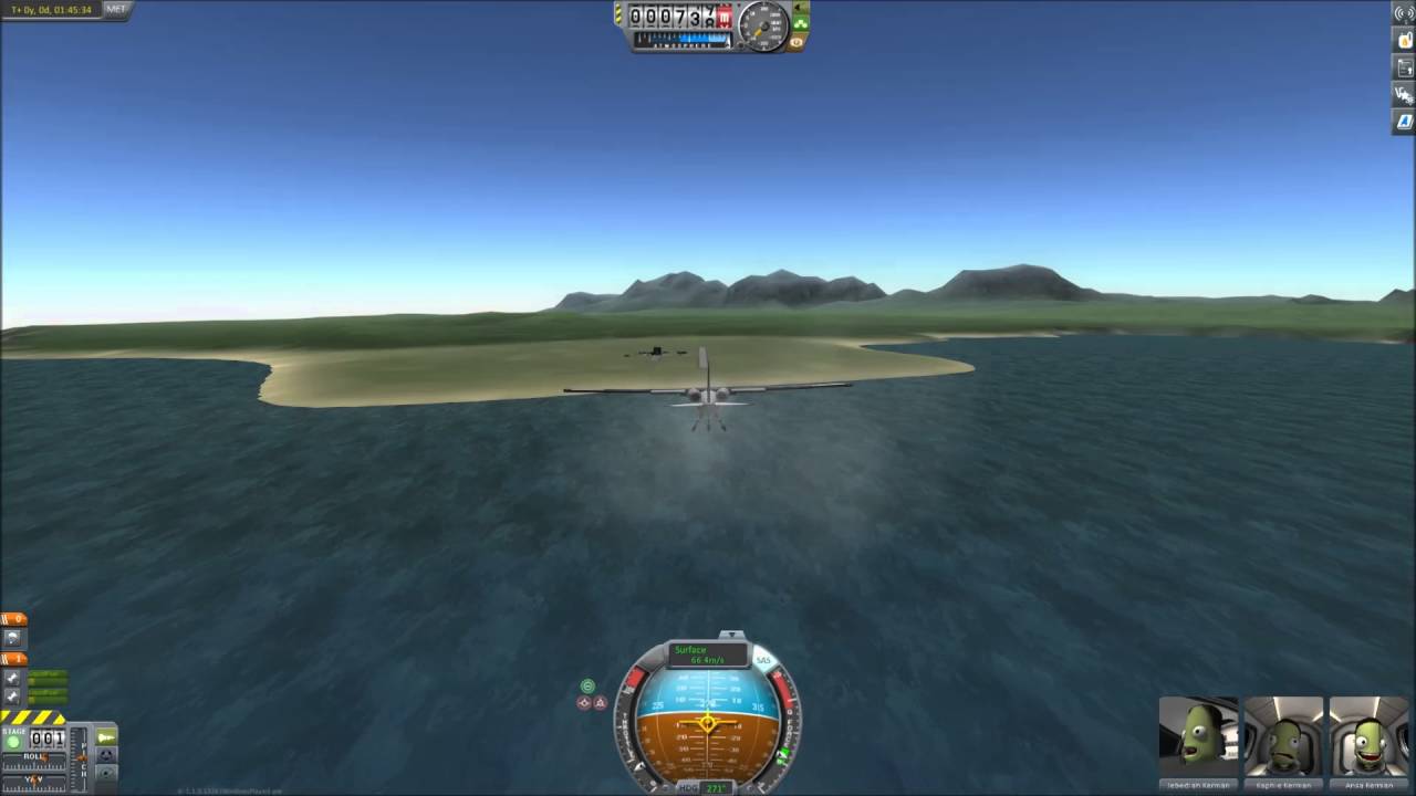 Kerbal Space Program 1.1 - Landing my Jet - YouTube