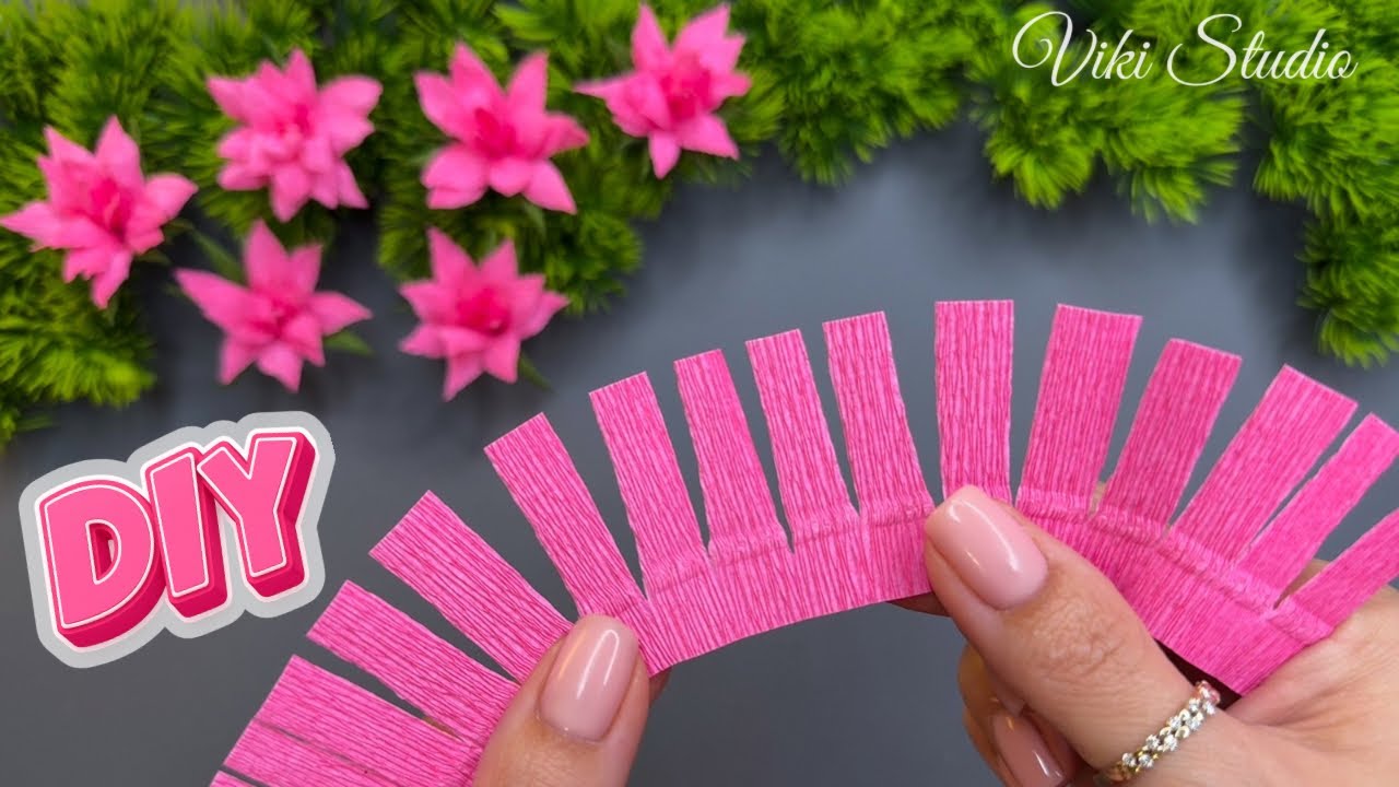 WoW! 💥 Crepe Paper Decoration Ideas Crepe Paper Flowers - YouTube