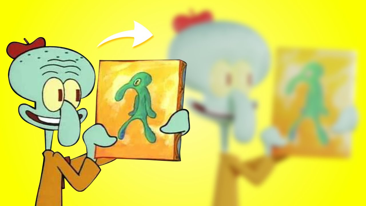 2D to 3D! Sculpting, Topology, Texture, Rigging & Render (Squidward ...