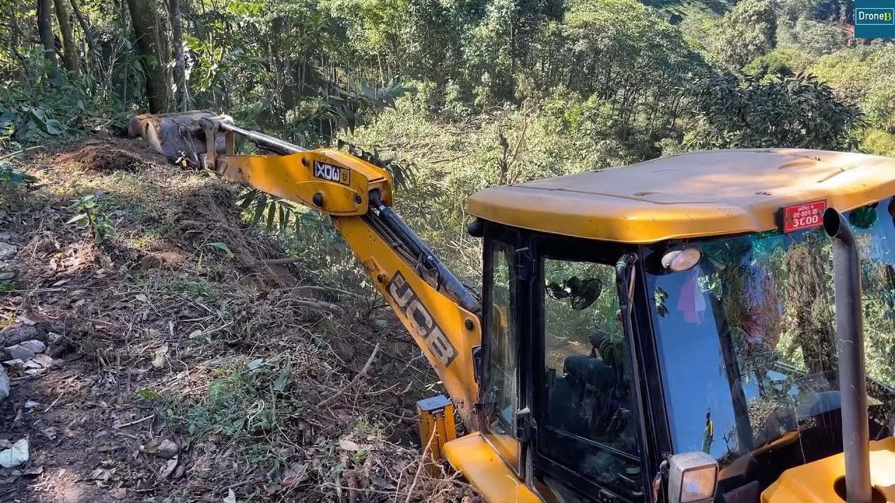 Mountain Narrow New Road construction-Part 2-for Logging Deck - YouTube