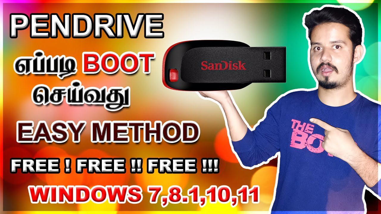 How to Boot a Pendrive in Tamil | OS Installation | Knowledge Tutorials Tamil - YouTube