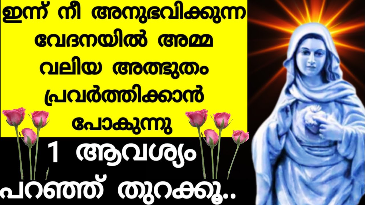 നിന്റെ കണ്ണീർ തുടക്കാൻ അമ്മ ഇതാ വരുന്നു/Mother mary prayer/Kripasanam ...