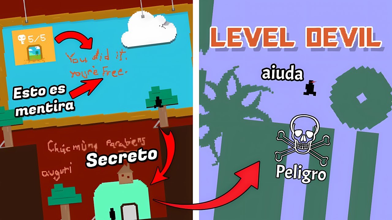 ESTE NIVEL SECRETO ES UNA TRAMPA INFERNAL ☠☠ | Level Devil - YouTube