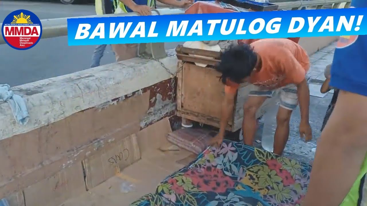 MMDA BAWAL MATULOG NGA MATULOG DYAN!! - YouTube