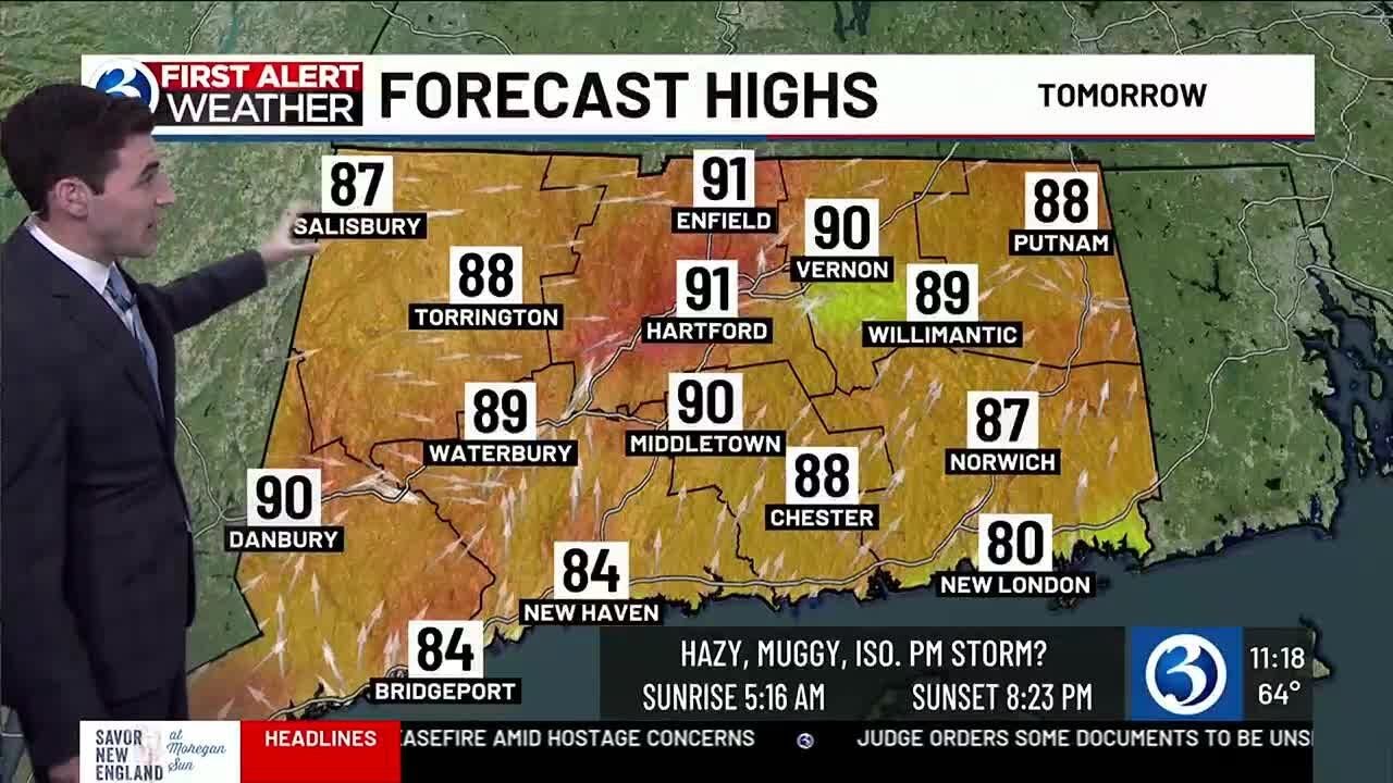 WEATHER: First Alert Weather Day tomorrow for first 90 degree day in ...