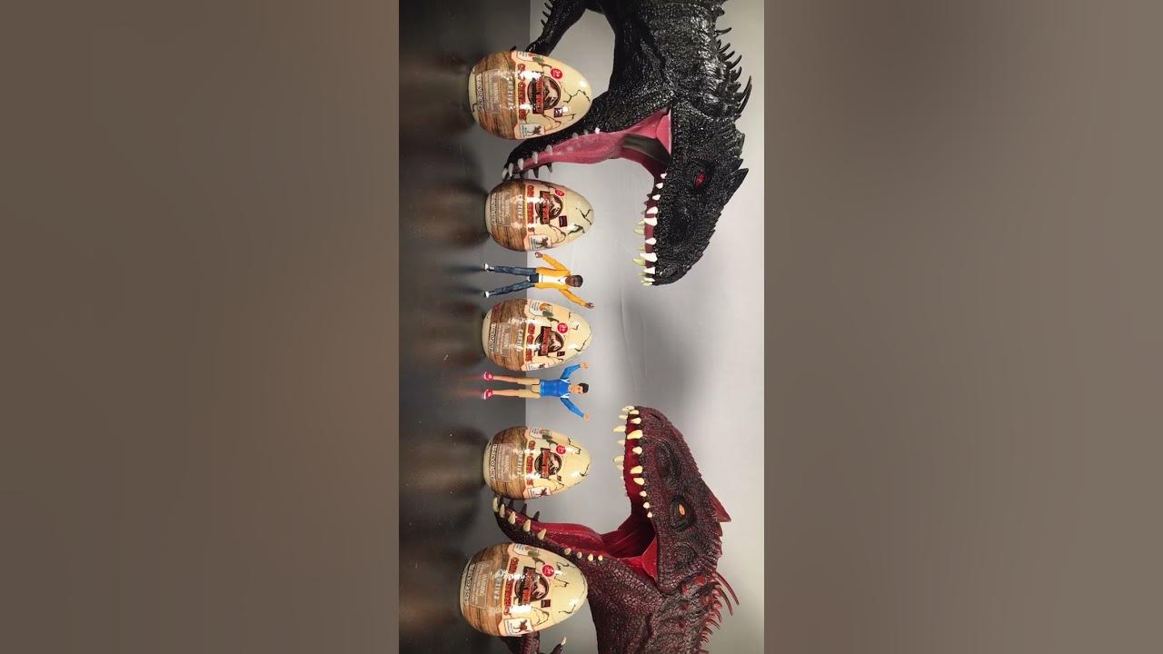 Jurassic World Surprise Camp Cretaceous 5 Slime Dinosaur Eggs Unboxed