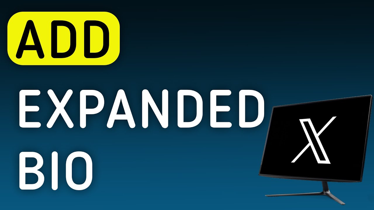 How To Add Expanded Bio On X (Twitter) On PC (New Update) - YouTube