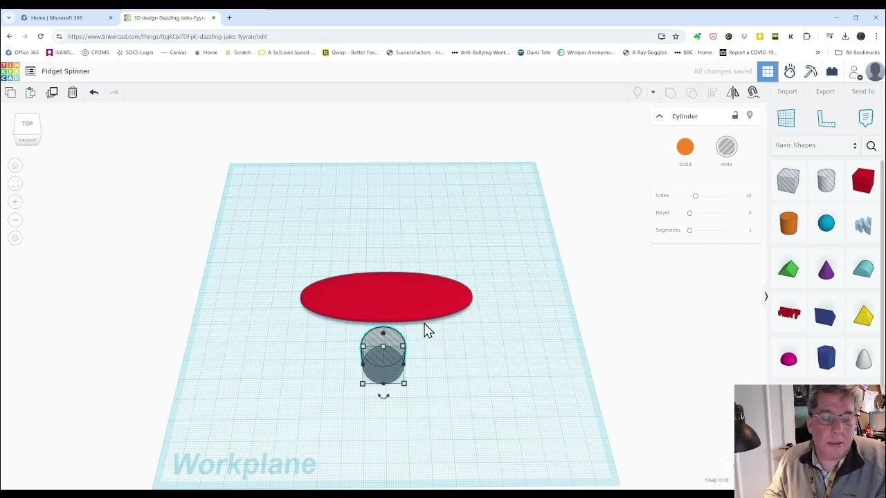 Tinkercad Fidget Spinner KS2 Part 1 - YouTube