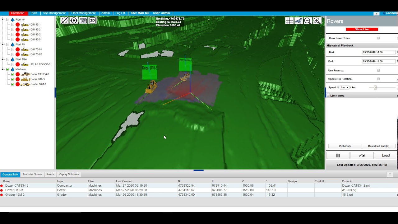 Carlson Command Dozer 3D view (Mongolyn Alt LLC) - YouTube