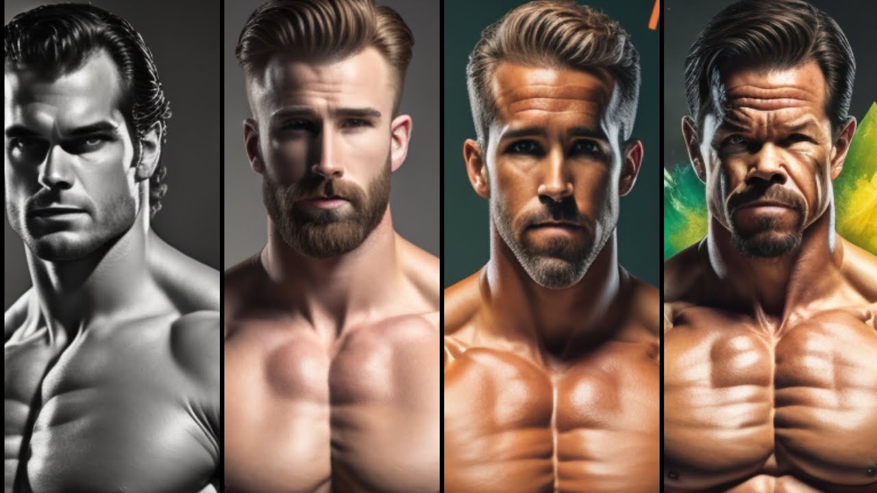 Hollywood's leanest actors pt2 | Henry Cavill♤ Chris Evans♤ Ryan ...