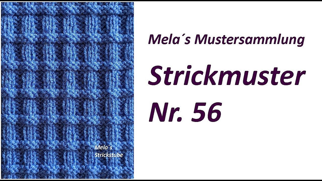 Strickmuster Nr. 56 - Muster in Reihen stricken / einfaches rechts ...