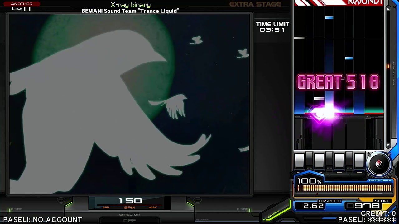 beatmania IIDX 28 BISTROVER X-ray binary SPA 正規 - YouTube