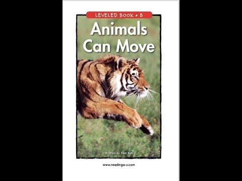 Animals Can Move - A-Z Leveled Book B2 (English) - YouTube
