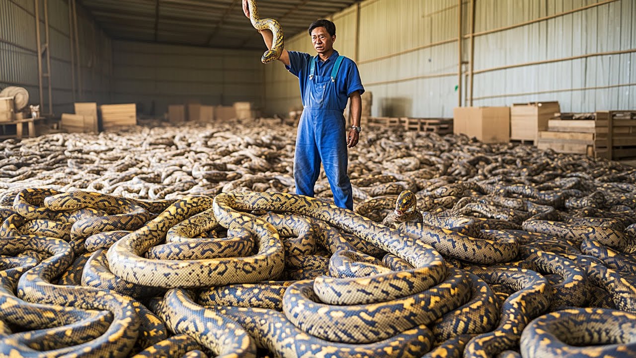 How Millions of Snakes Are Raised, Harvested, and Processed in Asian ...
