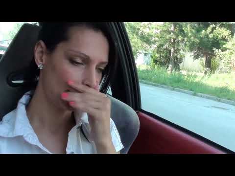 Woman cranking/pedal pumping in square toe block high heeled sandals 