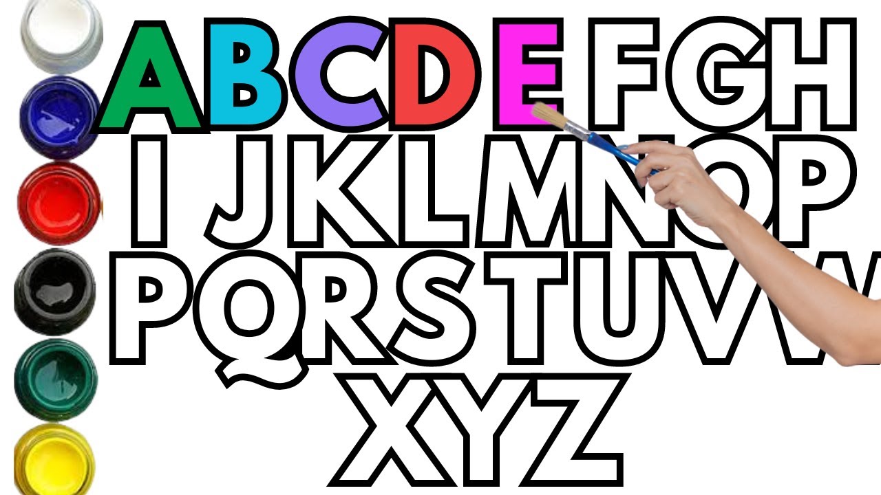 3D 123 & ABC Letters Drawing, Painting and Coloring for Kids | Let's ...