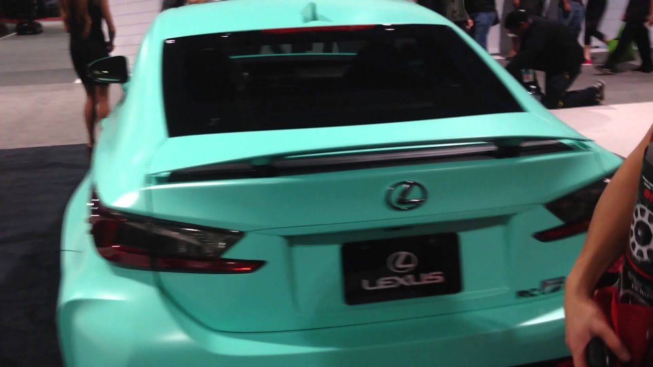 2015 Lexus RCF SEMA oracle seafoam color - YouTube