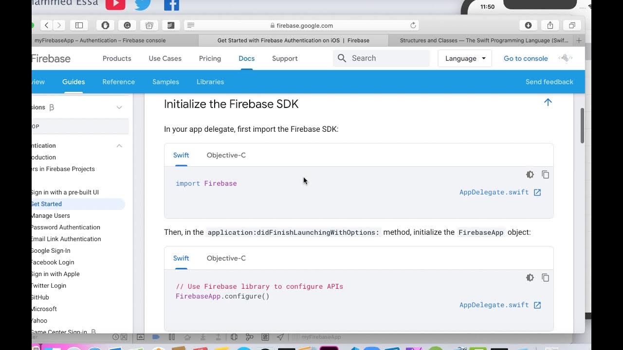 87 Swift Xcode Firebase Login Authentication - YouTube