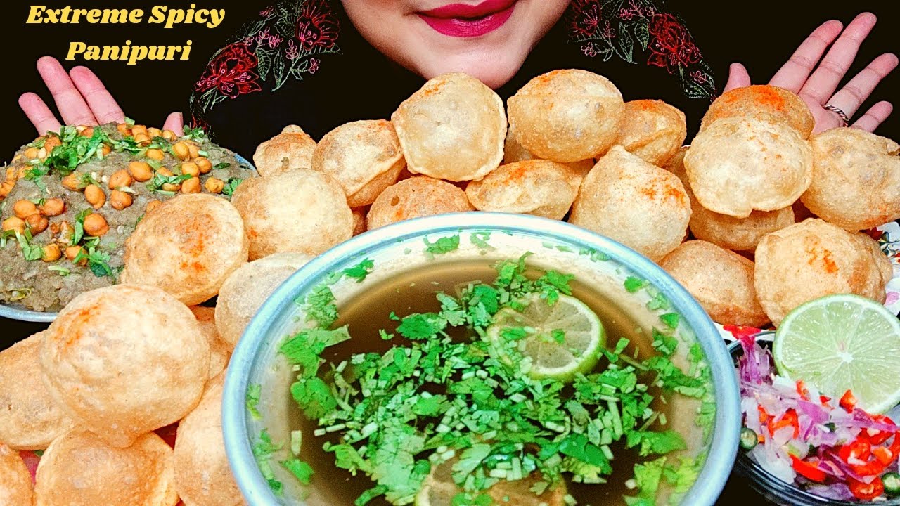Pani Puri Eating | Extreme Spicy Panipuri Challenge | Indian Street ...