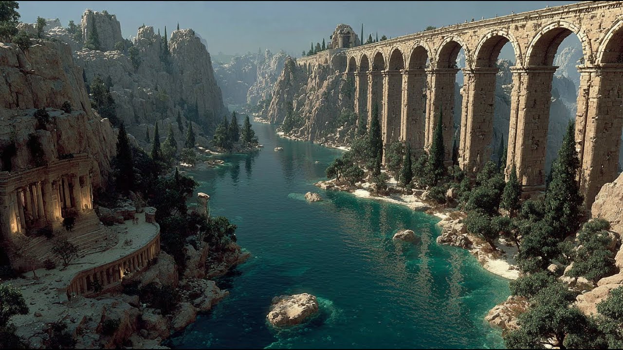 The Aqueduct of Emerald Valleys | Medieval Fantasy Music & Animated ...