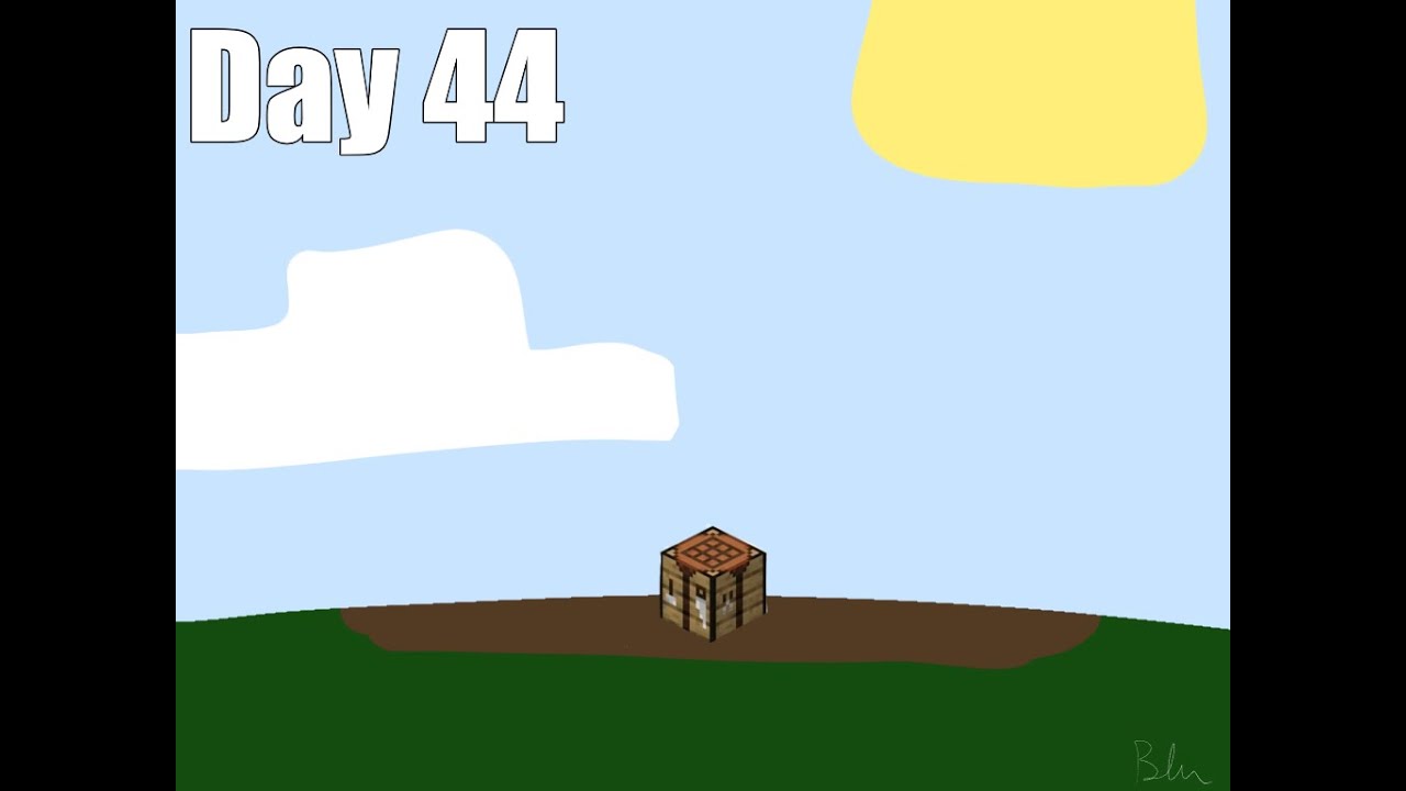 MOVING IN! Minecraft 100 days. (Day 44) - YouTube